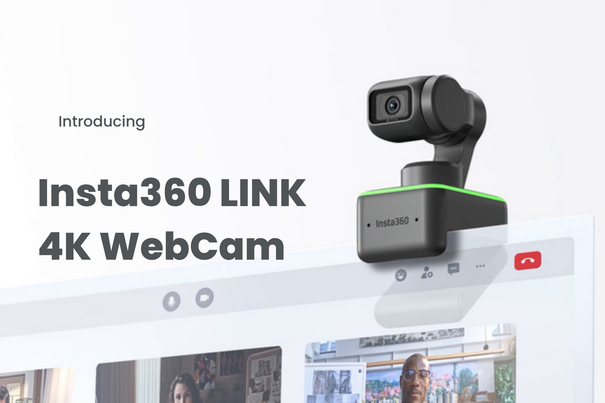 Insta360 Link Webcam - Get Crystal Clear 4K Quality Video and ...