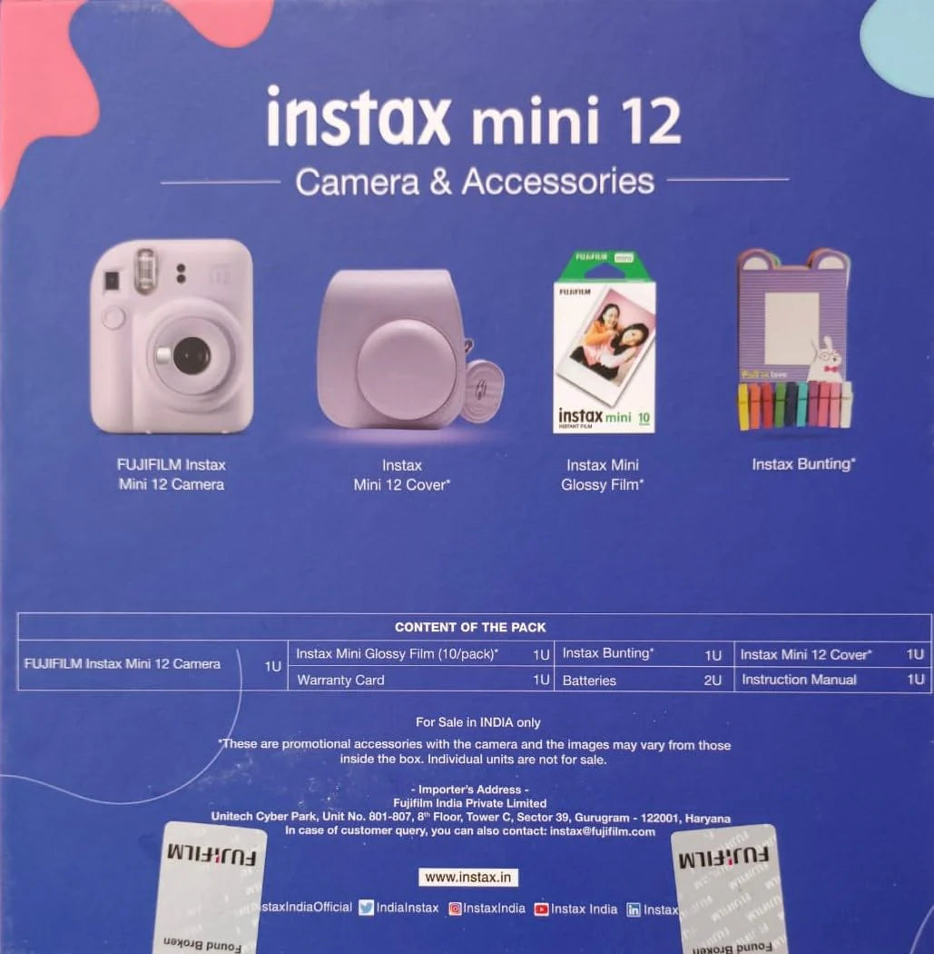 Buy Instax Mini 12 Delight Box - Pink Online at Best Price in India ...