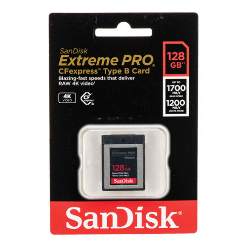 SanDisk 128GB Extreme PRO CFexpress Card Type B – RetinaPix.com